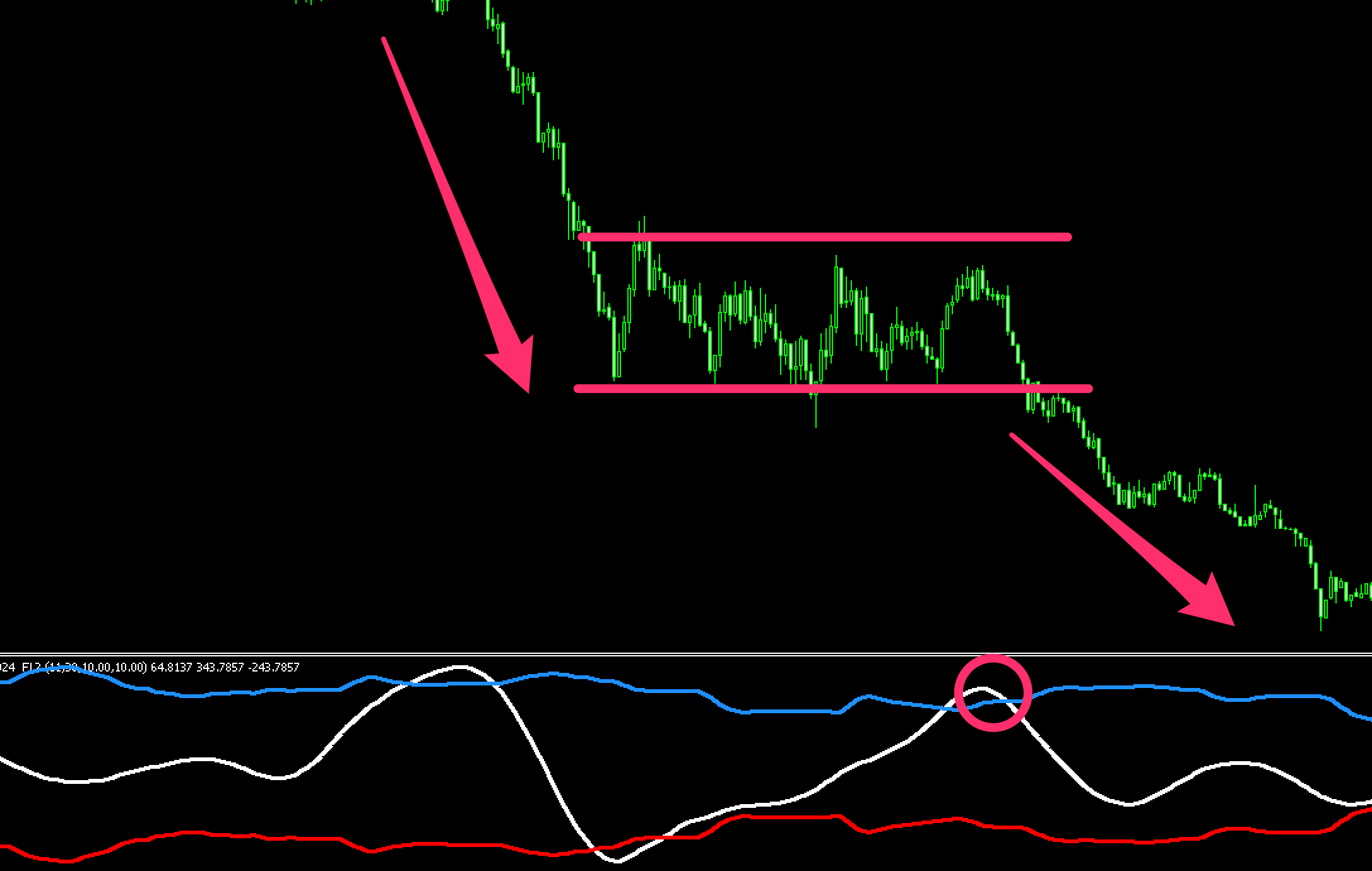 【無料】誰でもトレンド転換ポイントがわかるインジケーター『Dynamic Cycle Explorersimple』と『FL07 ...
